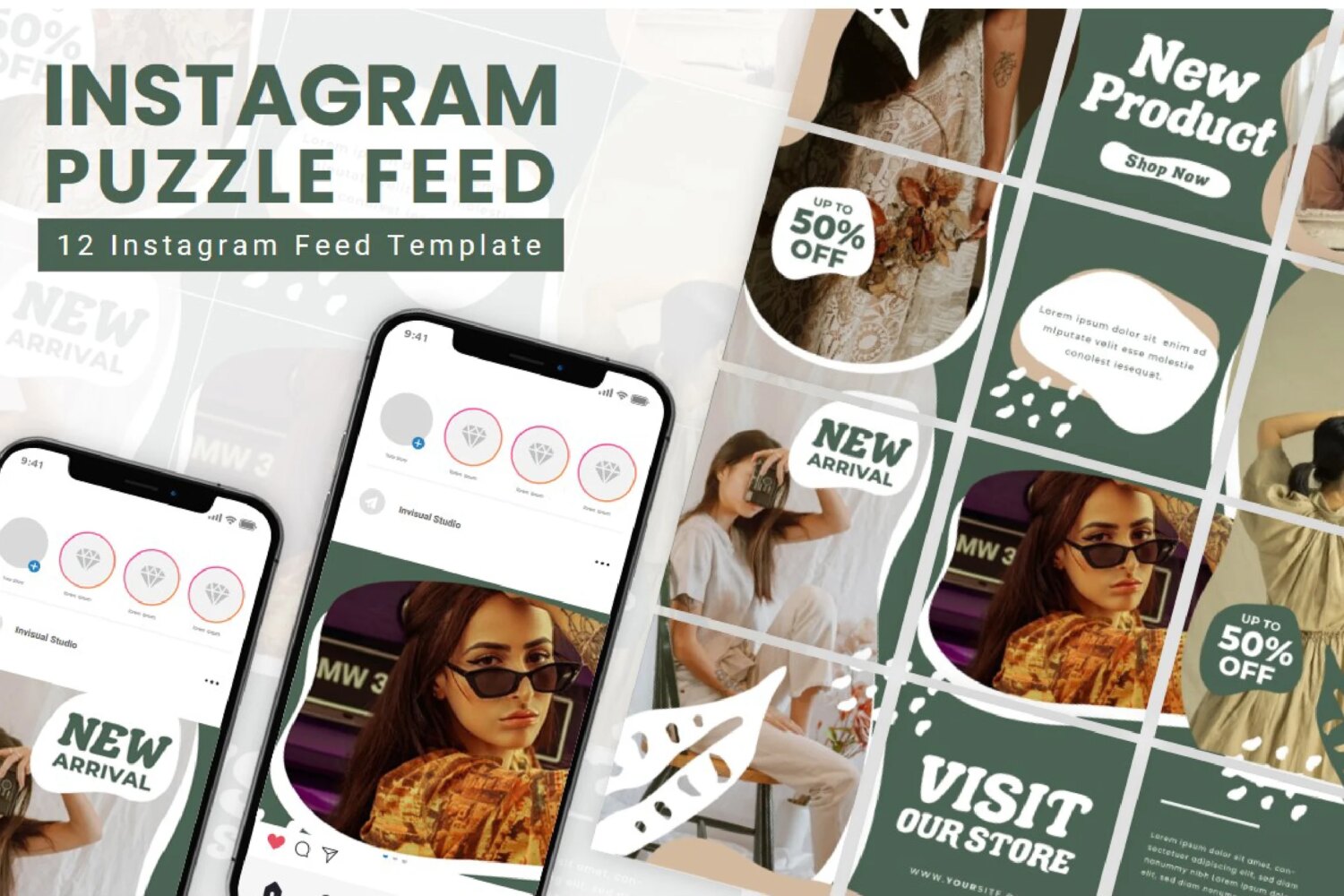 80+ Top Instagram Grid Template PSDs for 2025 - Theme Junkie