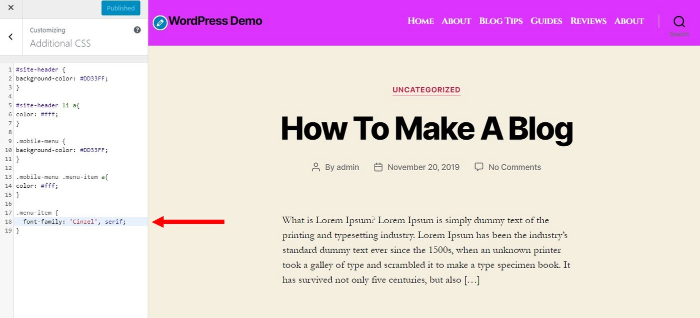 How To Change Menu Color In WordPress - Theme Junkie